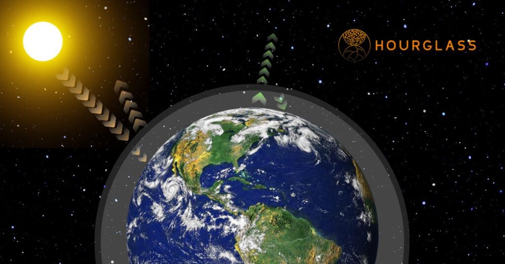 The greenhouse effect diagram: global warming hidden engine - Hourglass